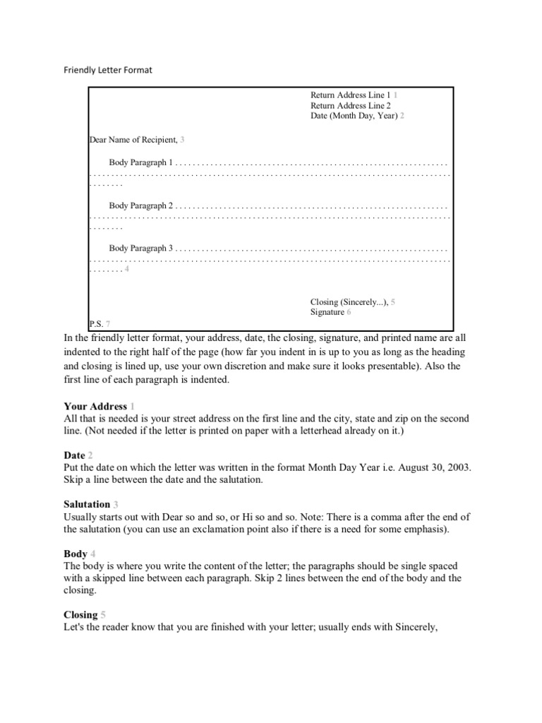 Ending Formats for Friendly Letters | PDF | Paragraph | Writing