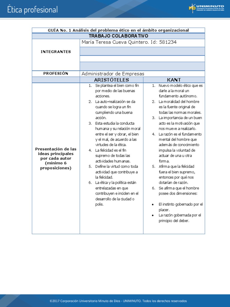 Actividad 2. Etica Profesional | PDF | Moralidad | Razón