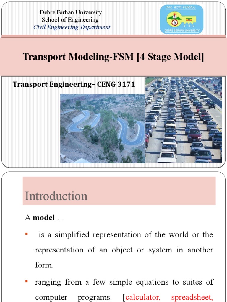 Four Stage Transport Modeling Overview | PDF | Utility