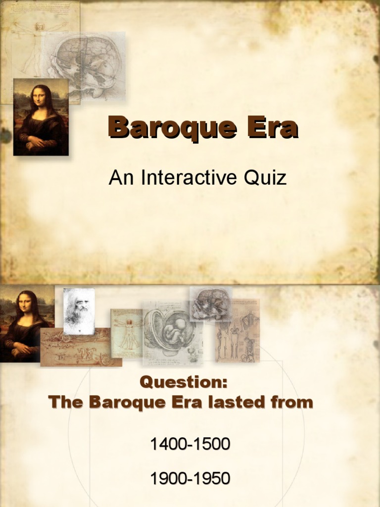 Baroque Era - Interactive Quiz | PDF | Baroque Music | Johann Sebastian ...