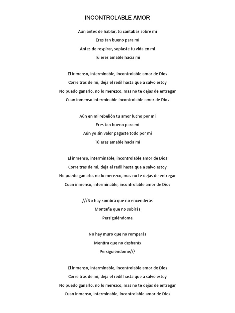 Incontrolable Amor | PDF | Poesía