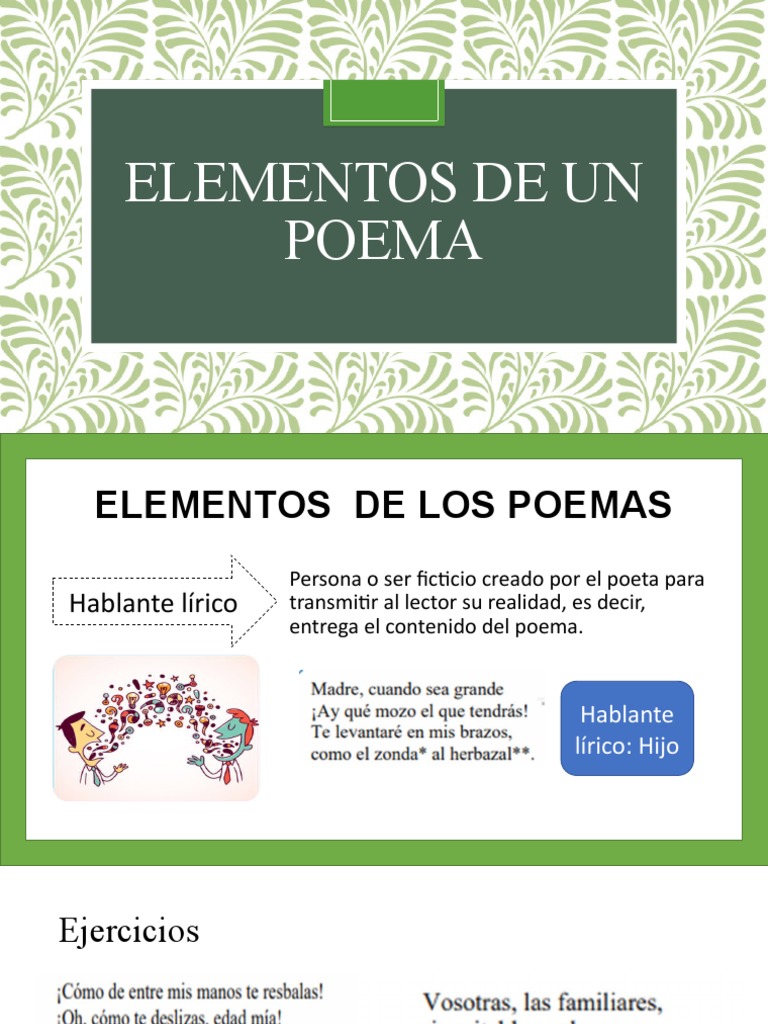 Elementos de Un Poema | PDF