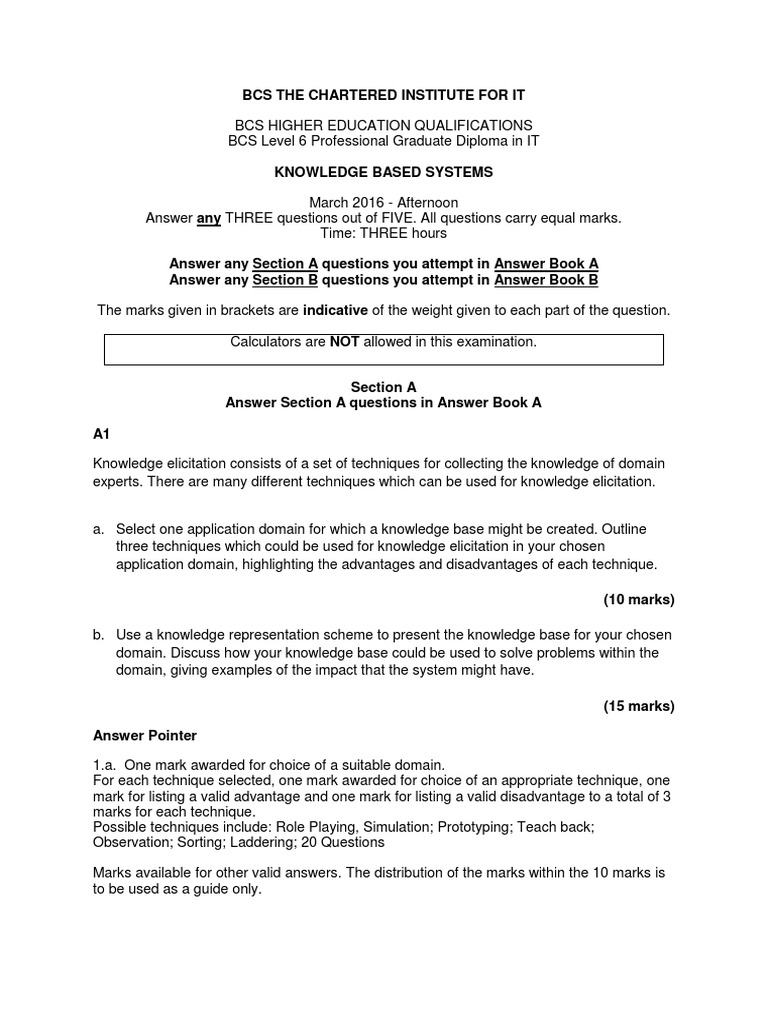 Exam Paper Answer Guide | Download Free PDF | Intelligence (AI ...