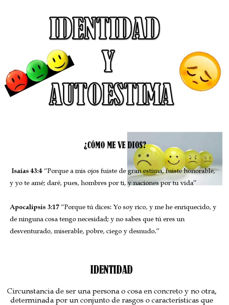 Identidad y Autoestima Clase Adolescentes | PDF | Autoestima | Cognición