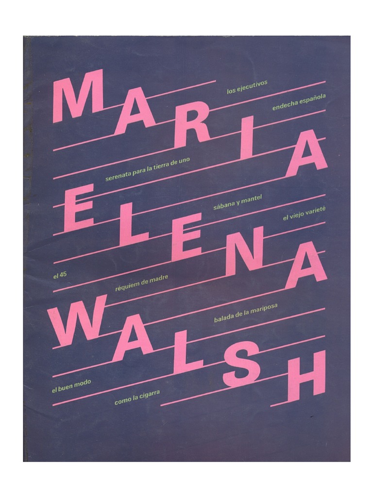 Libro María Elena Walsh Vol. 1 | PDF