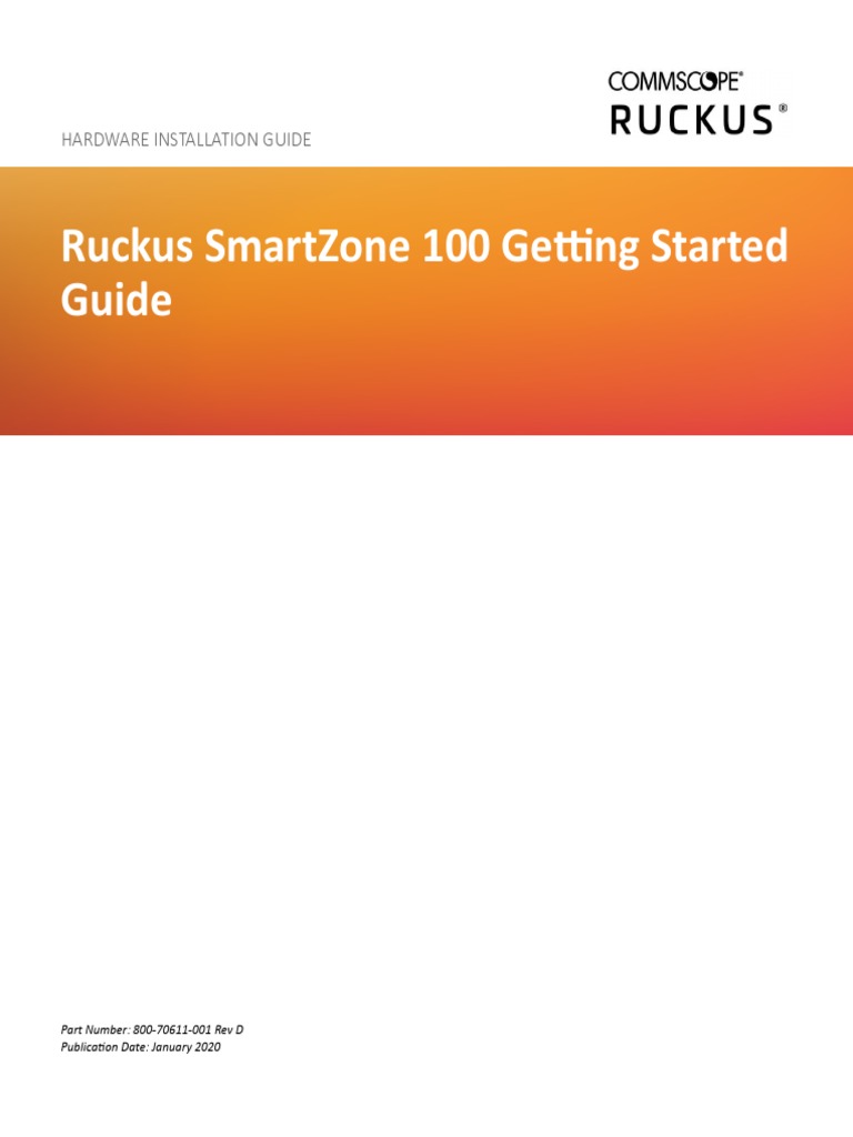 Ruckus Smartzone 100 Getting Started Guide | PDF | Ip Address ...