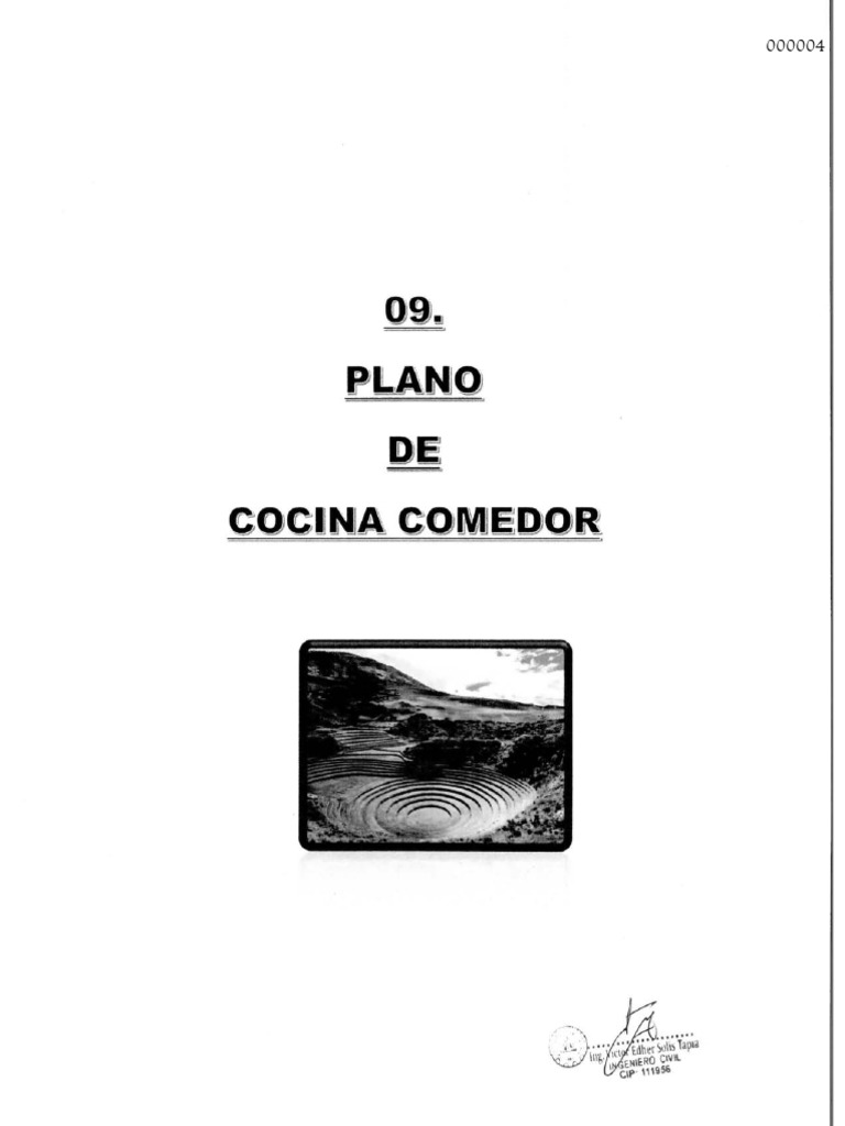 V6.9. Planos de Cocina Comedor (3-4) | PDF