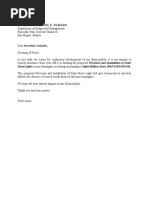 Request Letter To DPWH | PDF