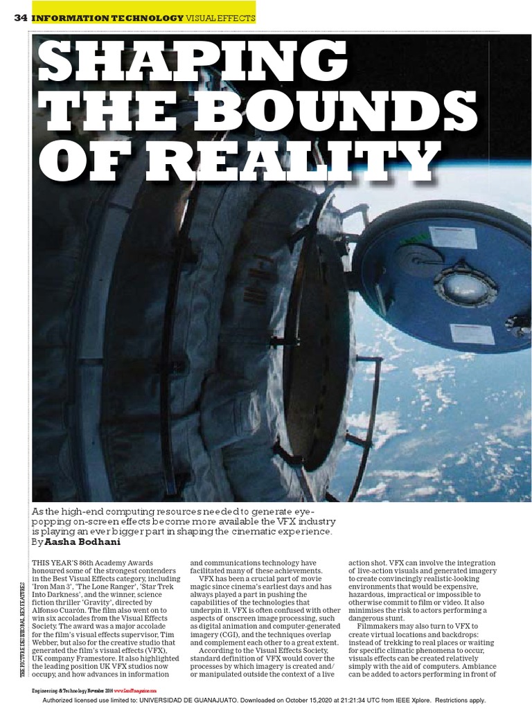 Shaping The Bounds of Reality | PDF | Computer Generated Imagery | Software