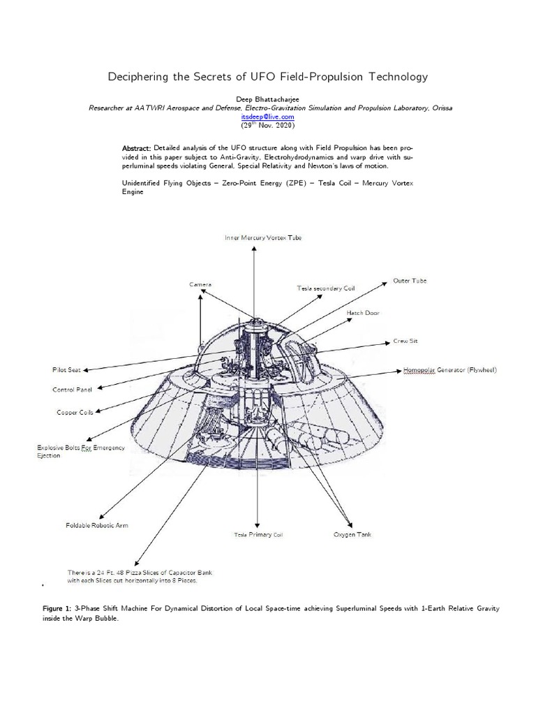Deciphering The Secrets of UFO Field-Propulsion Technology | PDF ...
