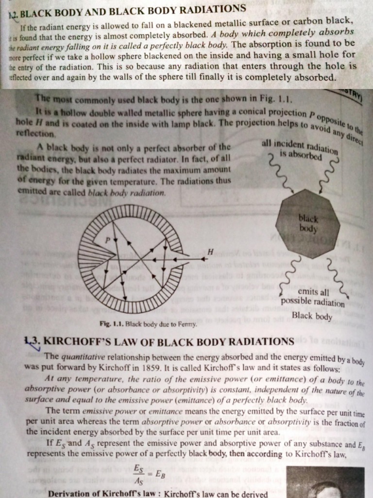 Black Body Radiation | PDF