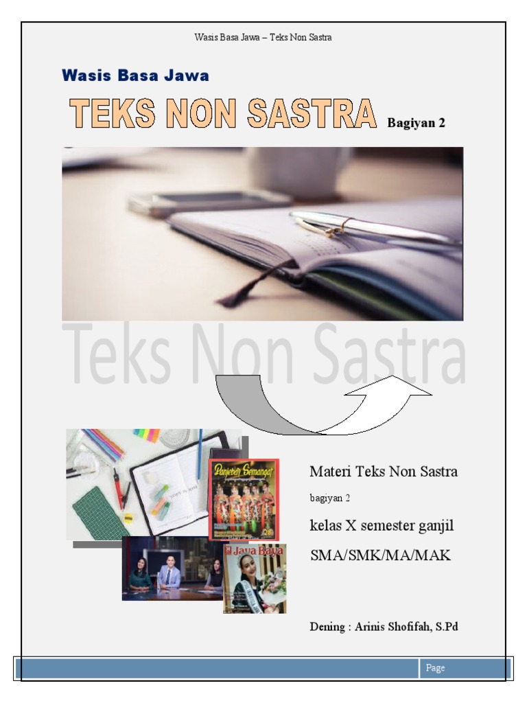 Bahan Ajar - Teks Non Sastra 2 | PDF