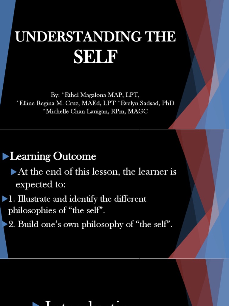 Topic 1 Understanding The Self - Introduction | PDF