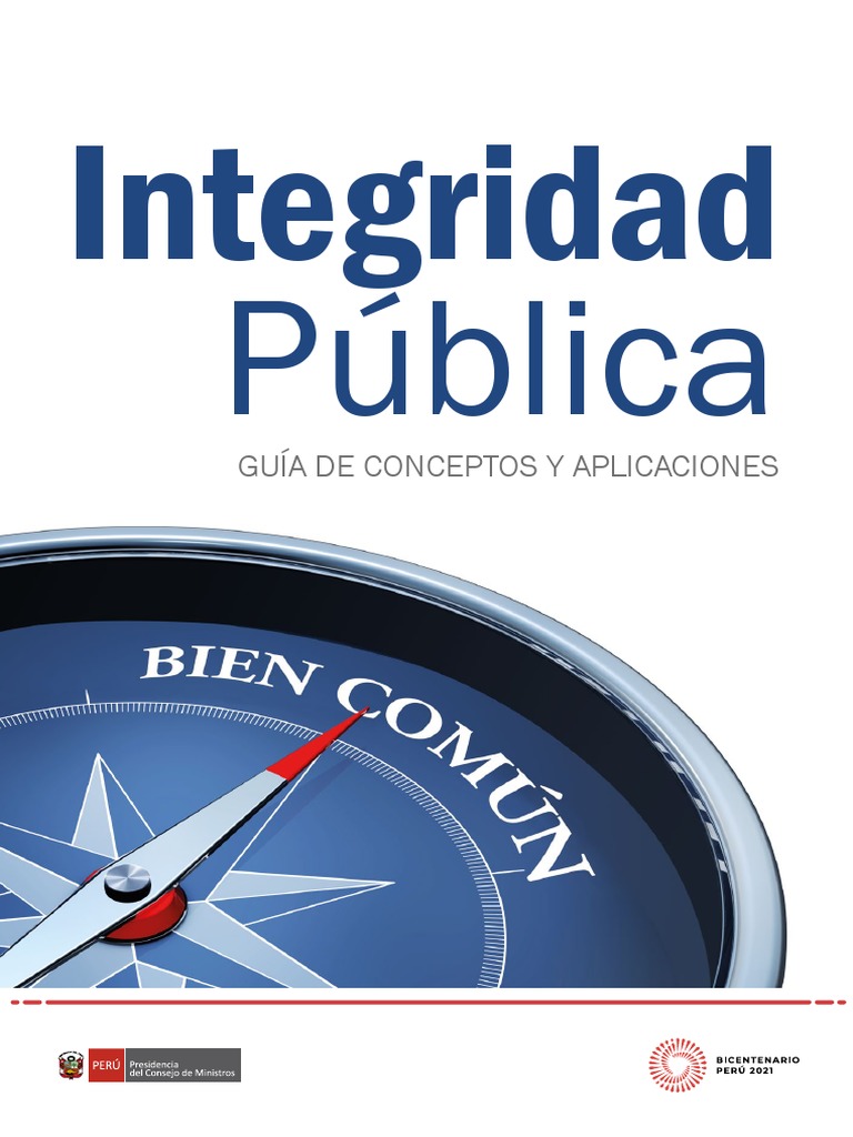 Integridad Pública - Guía de Conceptos y Aplicaciones PDF | PDF | Interés público | Estado ...