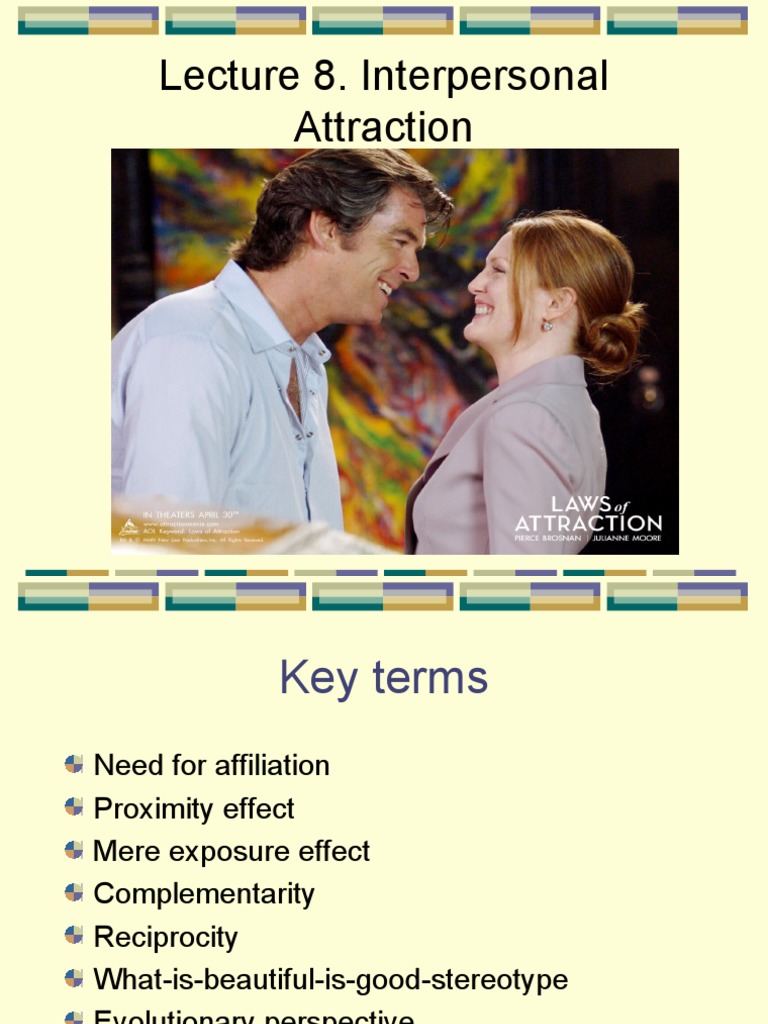 Lecture 8. Interpersonal Attraction | PDF | Behavioural Sciences | Infidelity