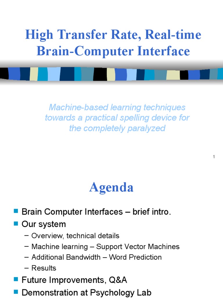 High Transfer Rate, Real-Time Brain-Computer Interface | PDF | Computer Hardware | Systems Science