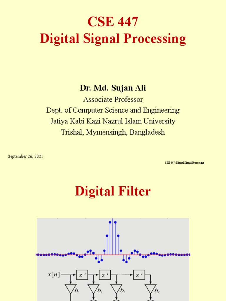 4 CSE-447 Digital-Filter | PDF | Mathematics | Electronics