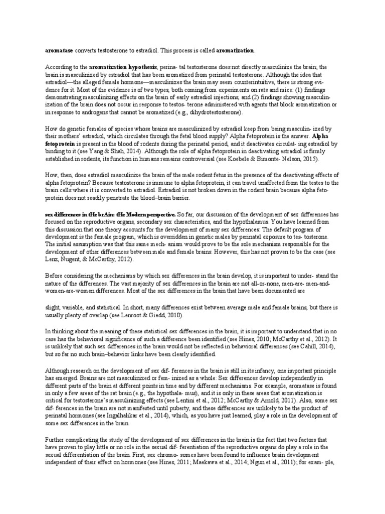 Brain Function | Download Free PDF | Hypothalamus | Testosterone