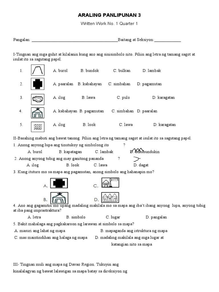 Grade 3 Summative Test in AP Modules 1-3 | PDF