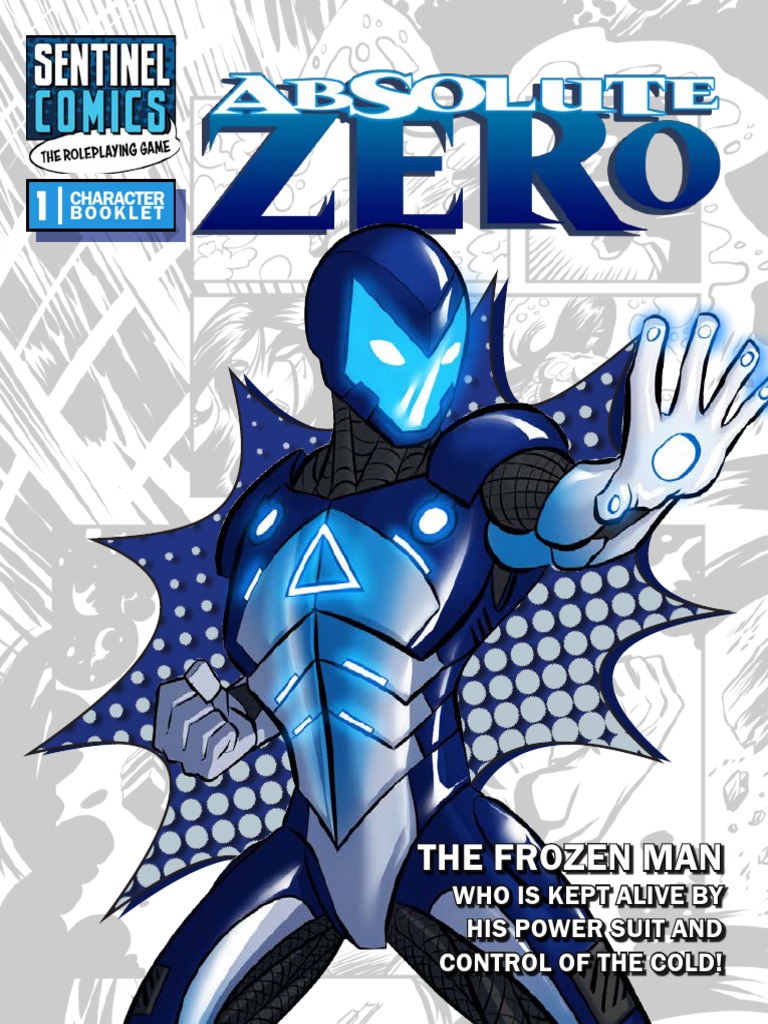 Sentinel Comics The Roleplaying Game Absolute Zero Character Booklet ...