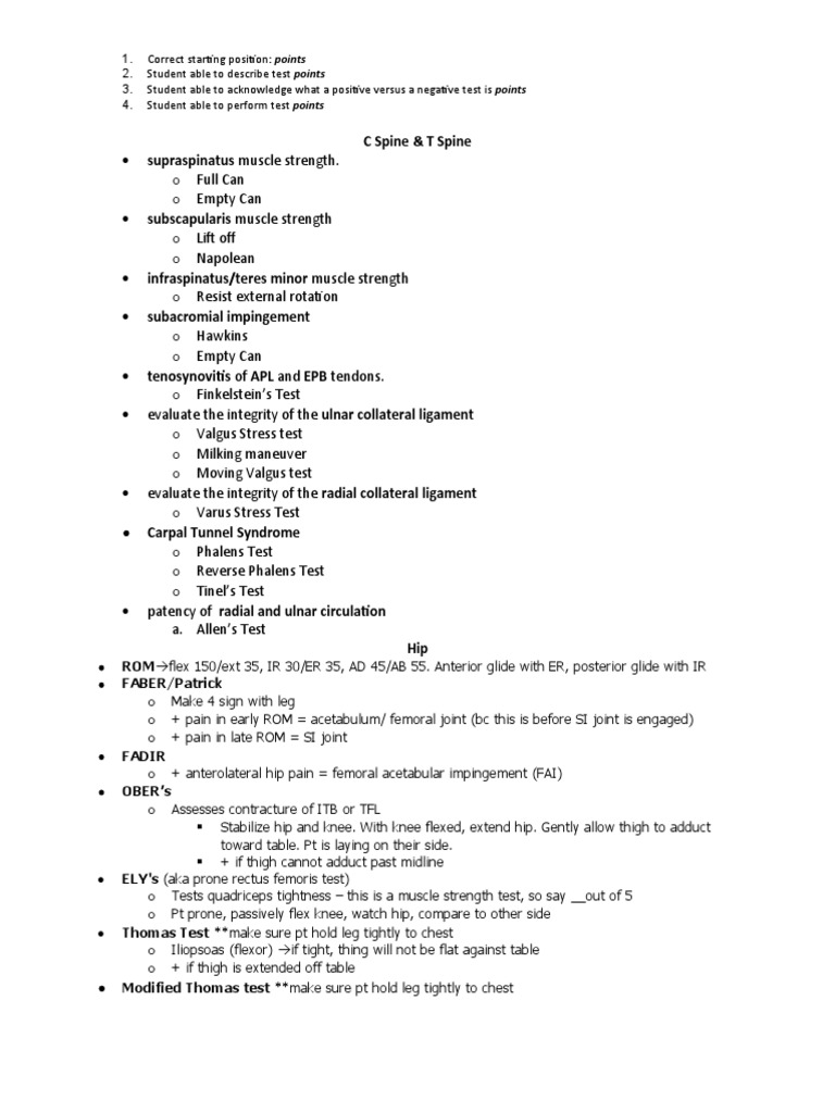 C Spine & T Spine | PDF | Anatomical Terms Of Motion | Knee