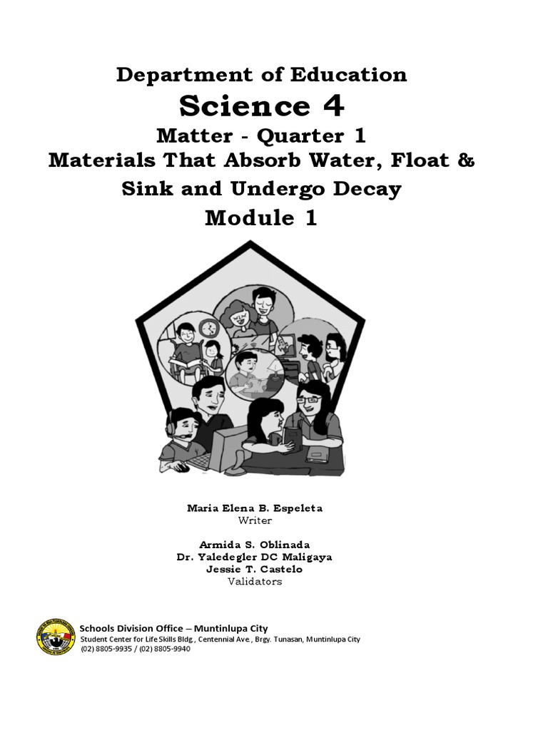 Science 4: Department of Education Matter - Quarter 1 Materials That ...