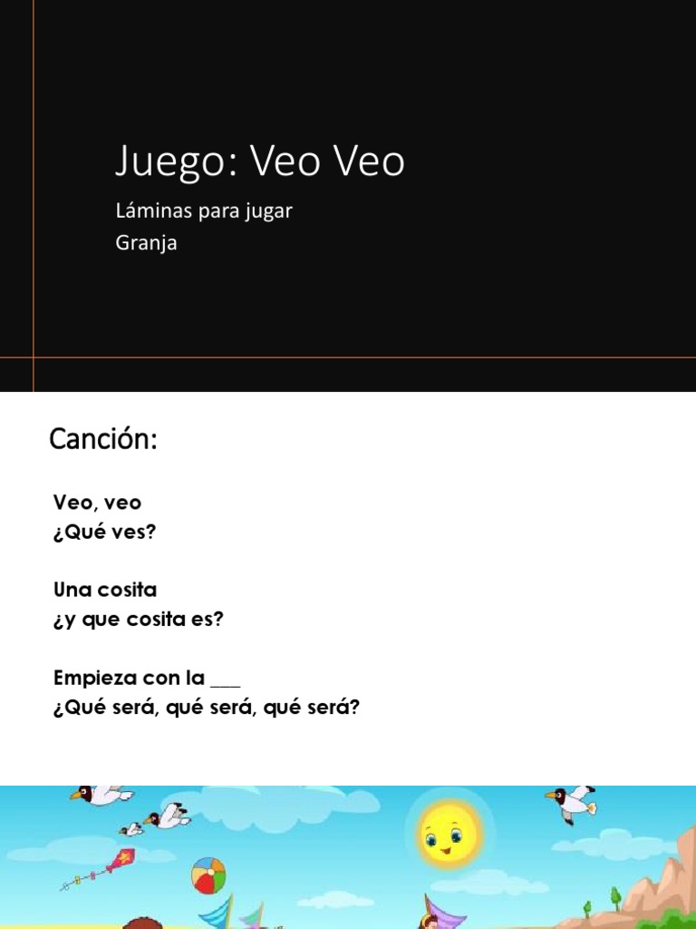 Juego Veo Veo Playa | PDF