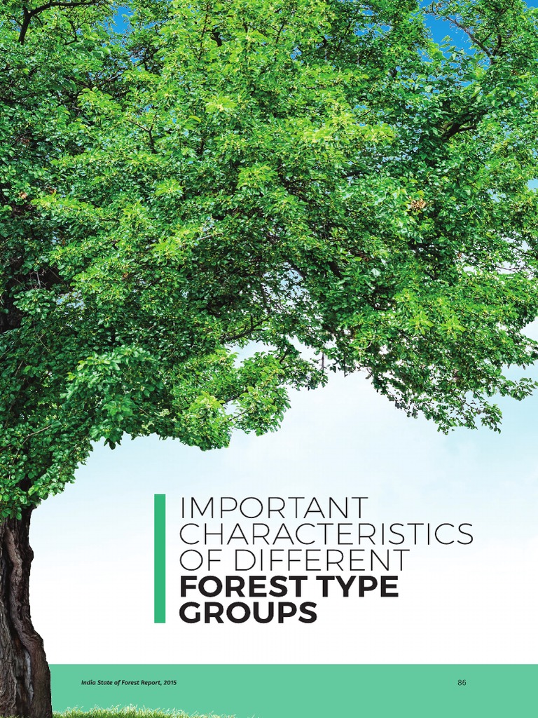 Isfr 2015 Important Characteristics of Indian Forest Types | PDF