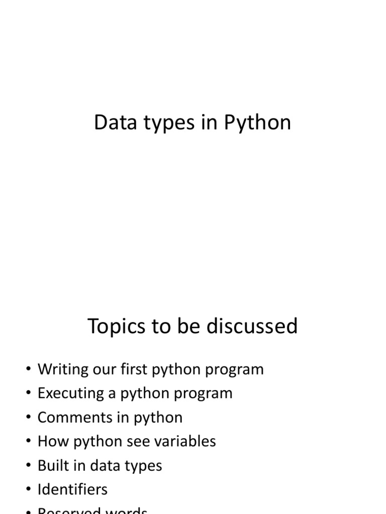 Data Types In Python Download Free Pdf Integer Computer Science Variable Computer Science