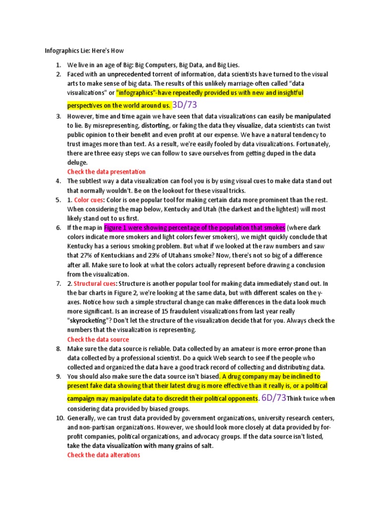 Infographics Lie | PDF | Statistics | Infographics