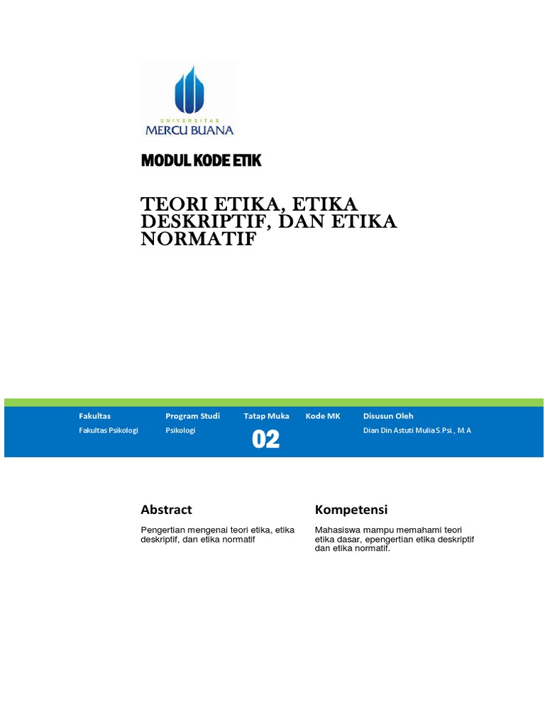 Modul Kode Etik 2 | PDF