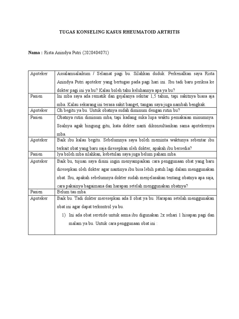 Dosis dan Penggunaan Rheu-Trex untuk RA | PDF | Kesehatan Holistik