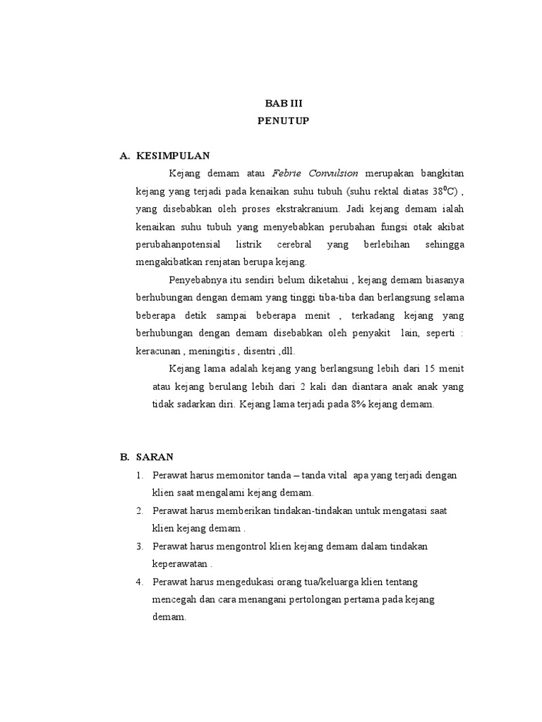 Bab 3 Kesimpulan Saran Fixx | PDF