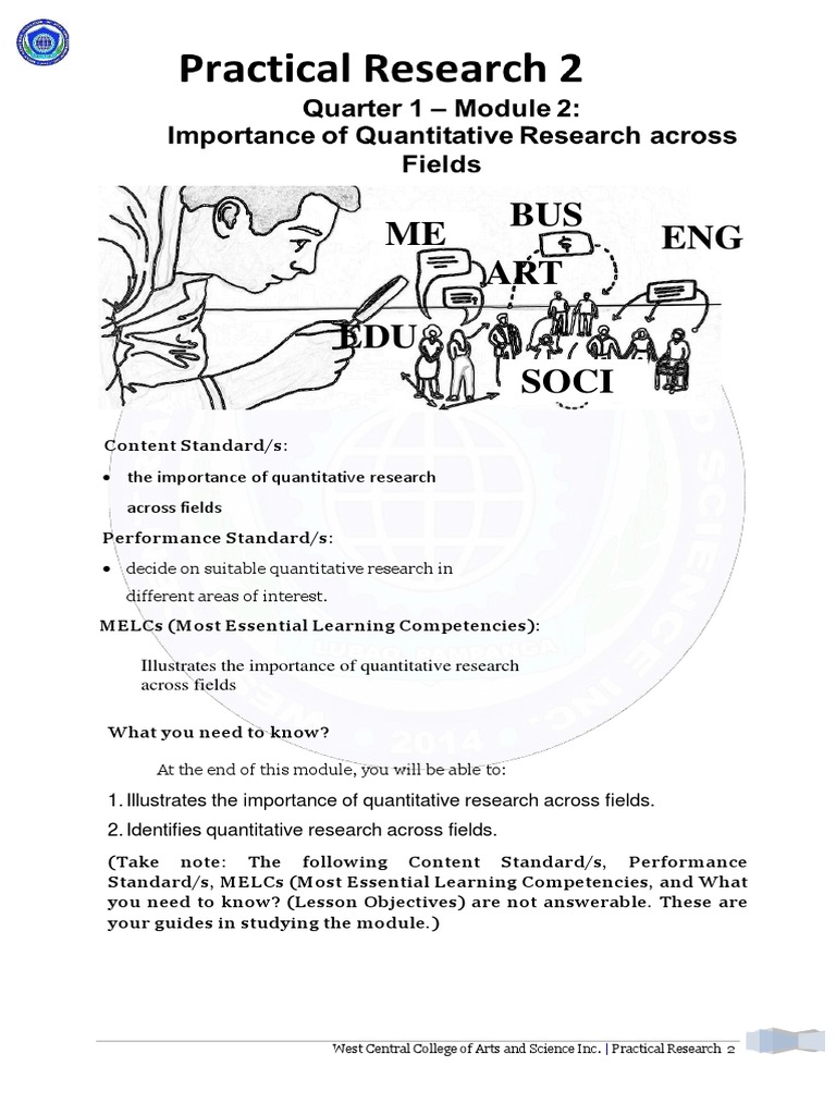 ME BUS ENG ART EDU: - The Importance of Quantitative Research Across ...