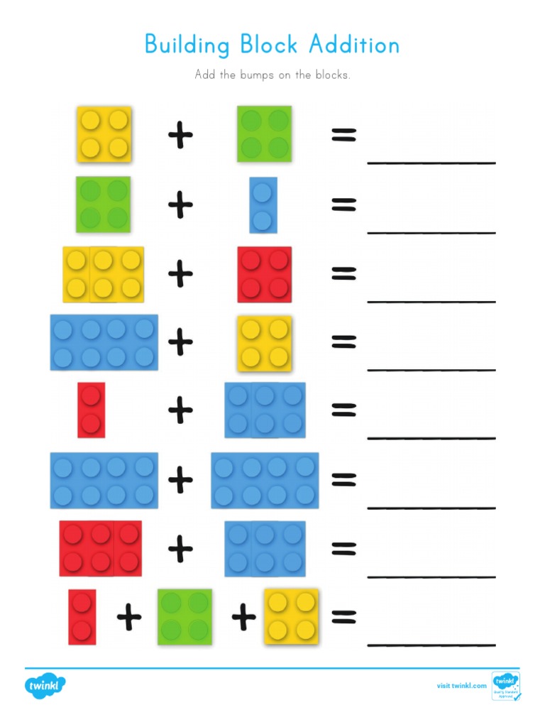 Building Block Addition Activity | PDF