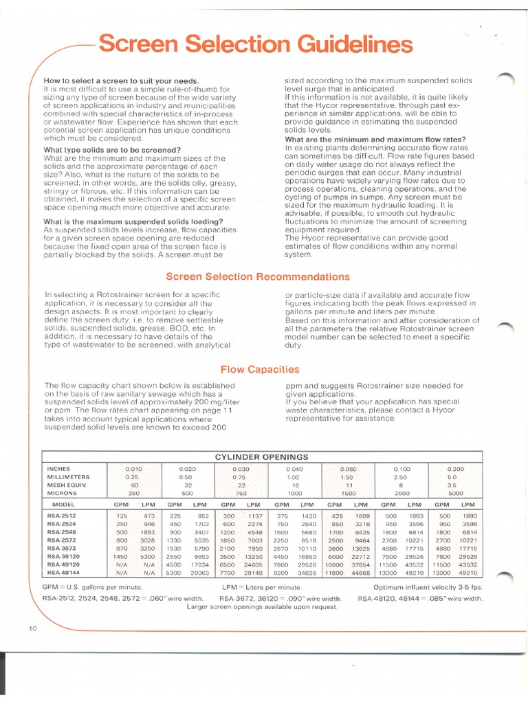 Fine Screens | PDF