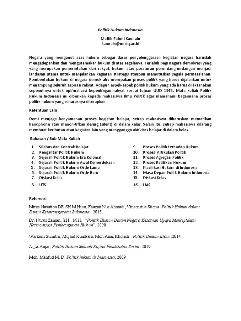 Politik Hukum | PDF | Politik | Ilmu Sosial