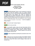 EMCEE Script For Culmination Program | PDF | Literacy | Communication