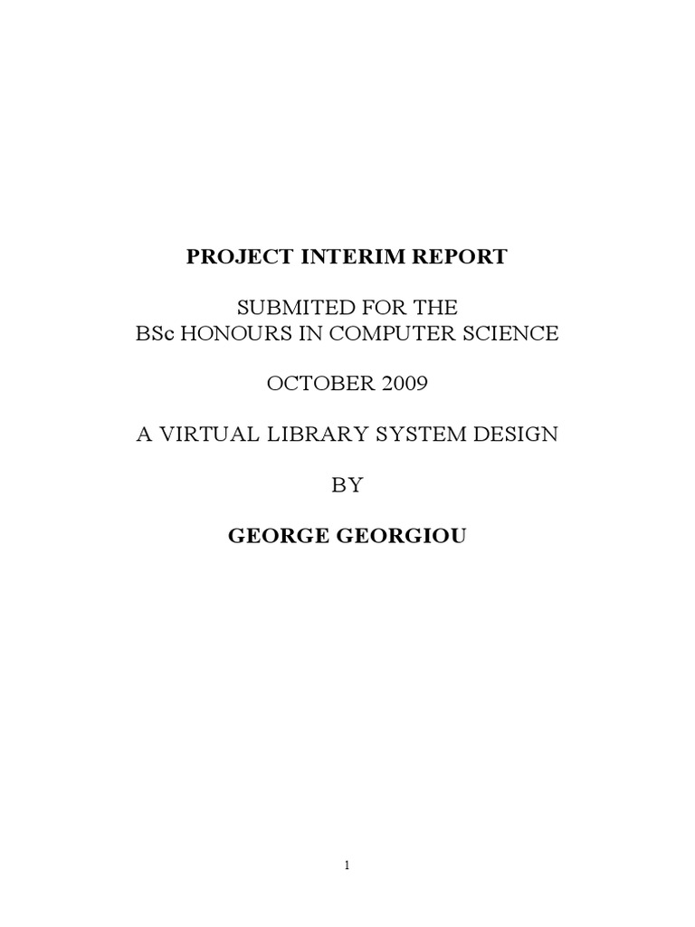 Project Interim Report | PDF | Databases | Computer File