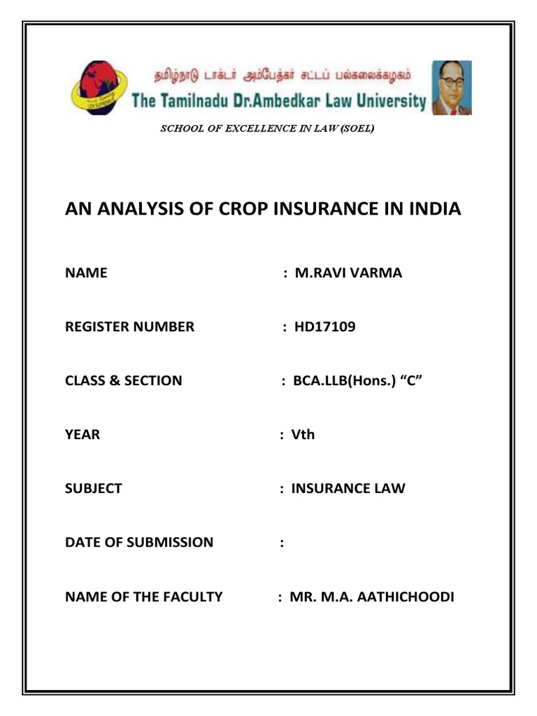 Crop Insurance Evolution in India | PDF | Crop Insurance | Agriculture