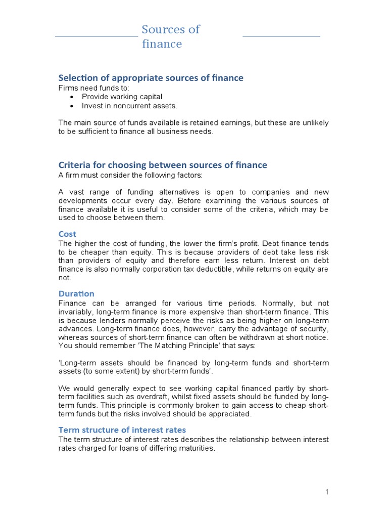 (Lecture 6 & 7) - Sources of Finance | PDF | Bonds (Finance) | Stocks