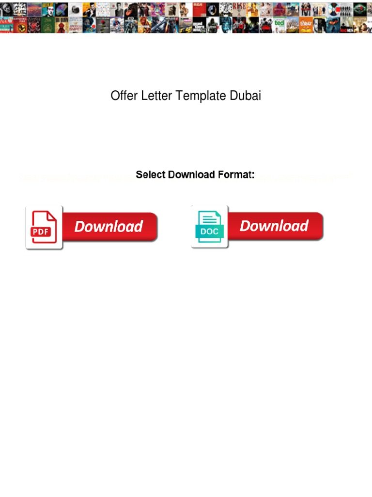 Offer Letter Template Dubai | PDF | Employment | Dubai