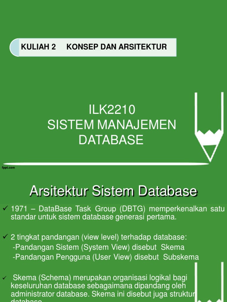 Bagian 2 - Konsep Dan Arsitektur Database | PDF