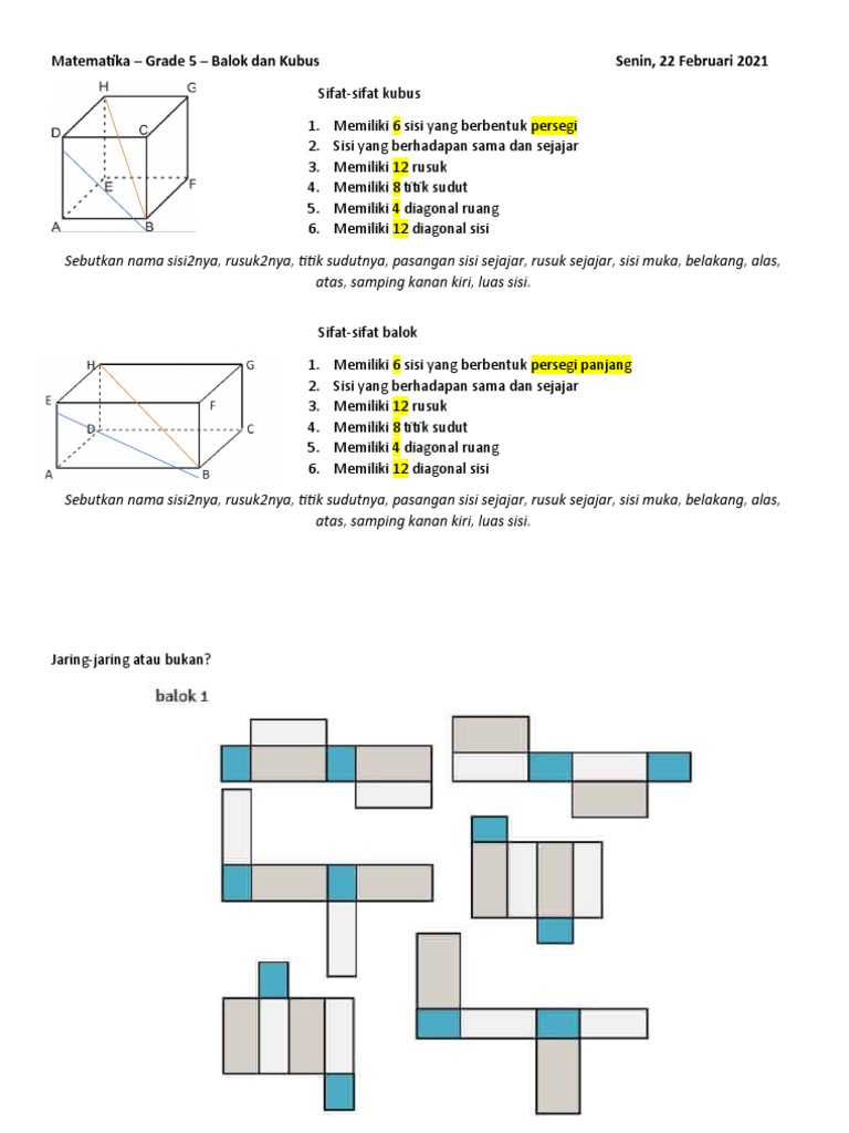 Kubus Dan Balok | PDF