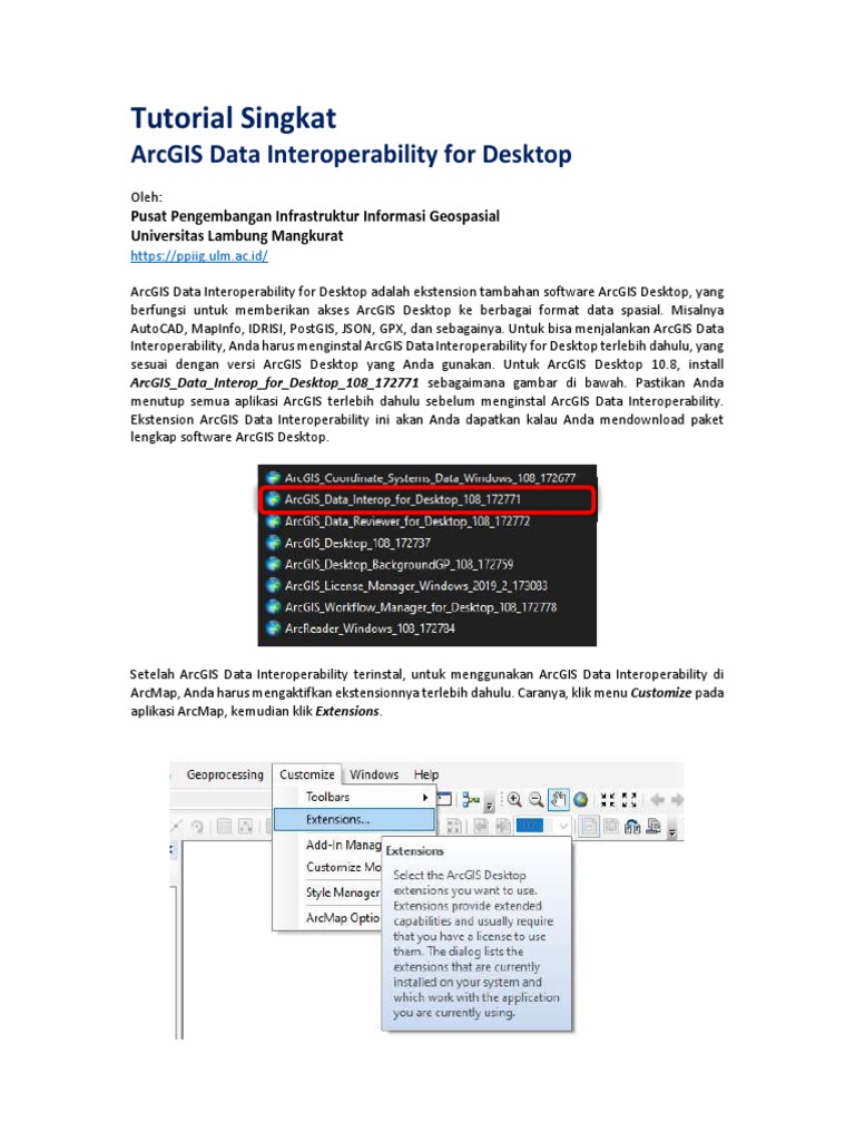 Tutorial ArcGIS Data Interoperability For Desktop | PDF