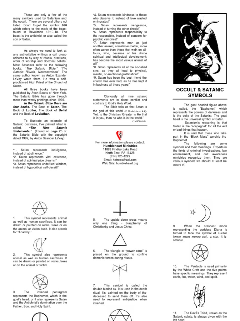 Demonic Symbols And What They Mean
