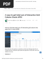 Oracle APEX Interactive Grid Cheat Sheet | PDF | System Software | Areas Of Computer Science