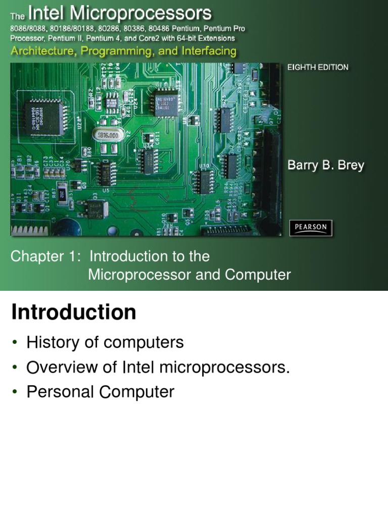 1Ch1-Introduction To Microprocessor and Computer, Brey Barry | PDF | Microprocessor | 64 Bit ...