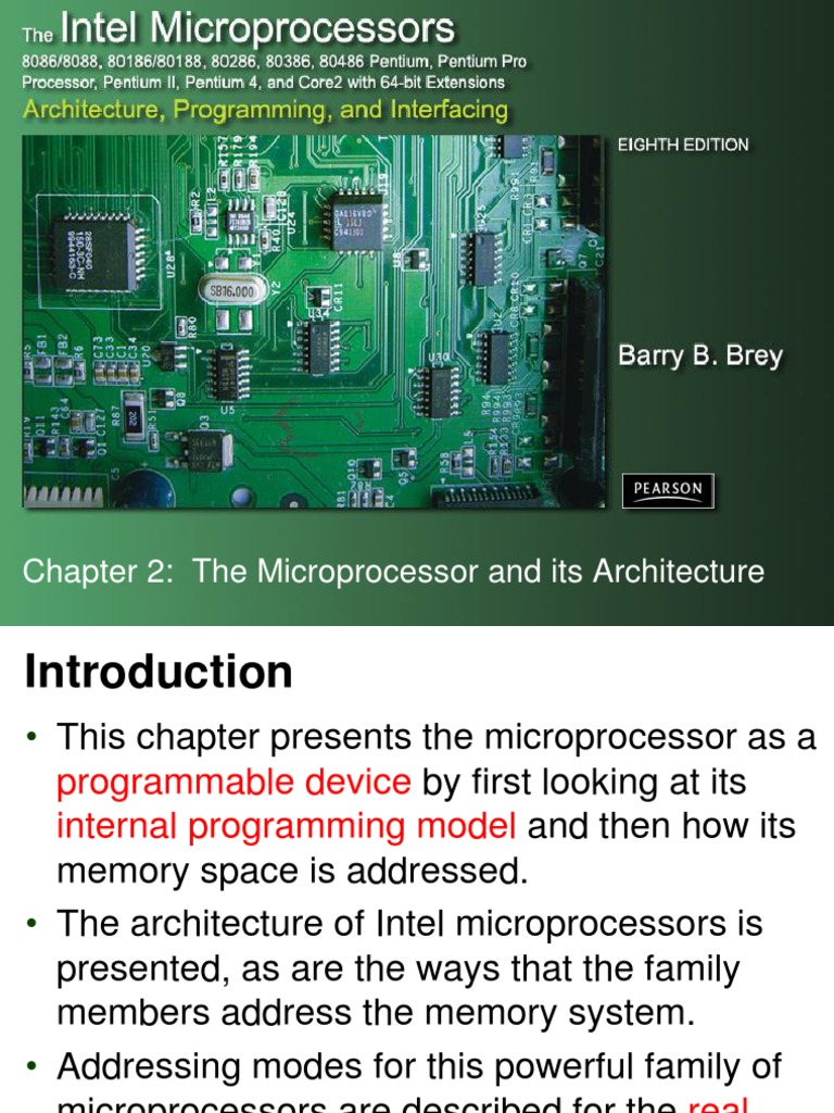 2Ch2-The Microprocessor and Its Architecture, Brey Barry | PDF ...