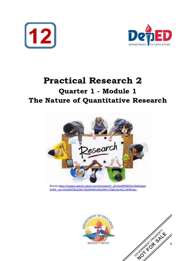 Practical Research 2 Module 1 Q1 | PDF | Statistics | Quantitative Research
